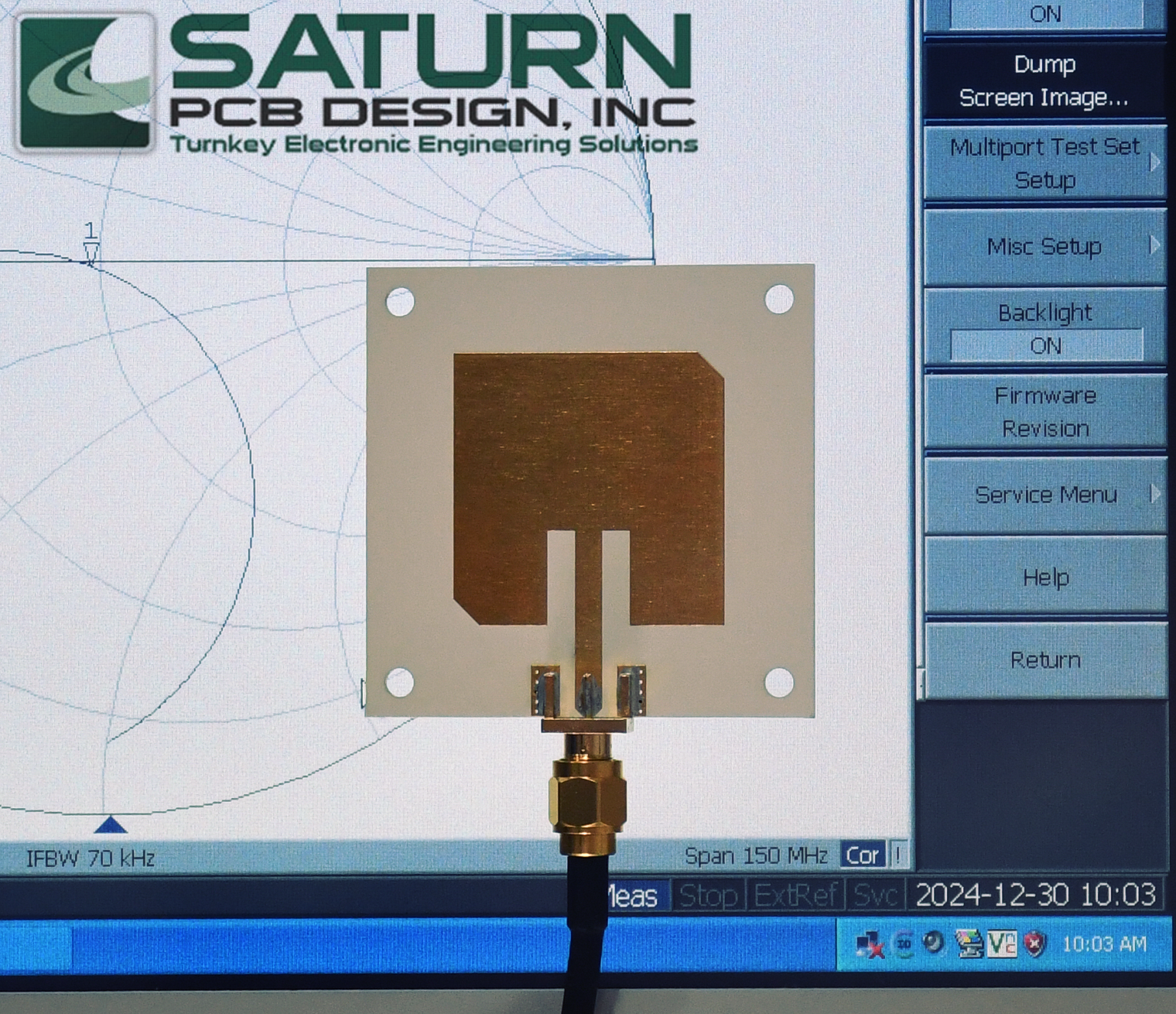 2.45GHz Patch Antenna - Saturn PCB